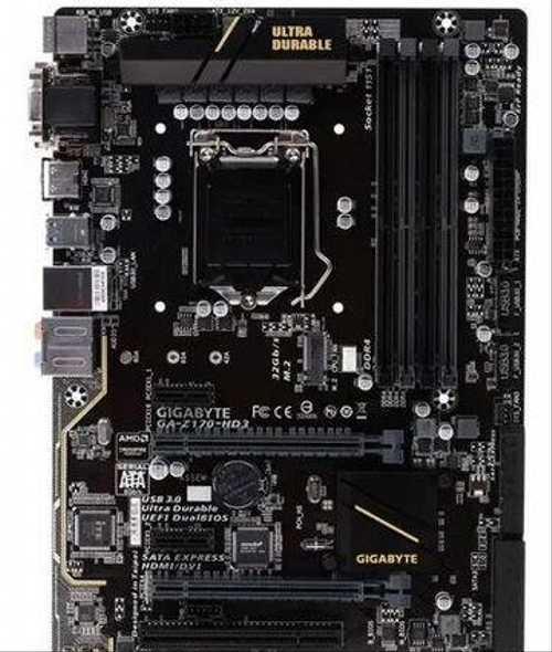 Материнская плата gigabyte GA-Z170-HD3 LGA 1151, I