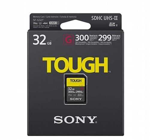 Карта памяти Sony SF-G tough 32gb новая