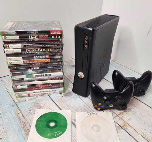 Xbox 360 250gb  20 дисков не прошит