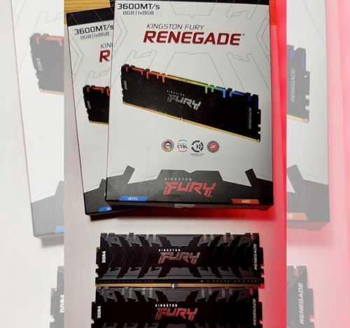 Оперативная память ddr4 kingston fury 3600 2x8gb