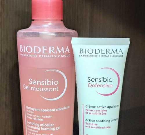 Bioderma очищающий гель и крем