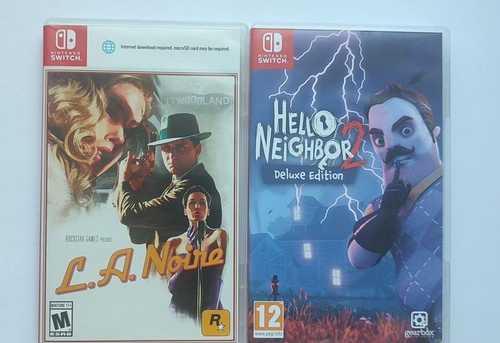 L. A. Noire и Hello neighbor 2 nintendo switch