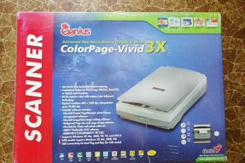 Сканер genius colorpage-vivid 3x USB