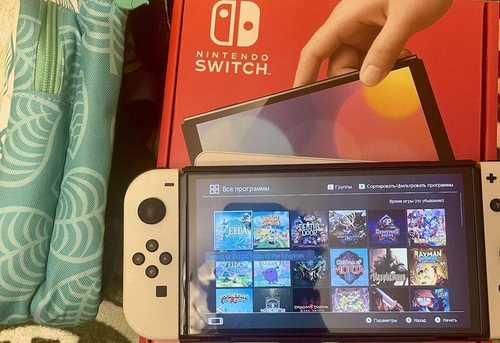 Игровая приставка nintendo switch oled +игры