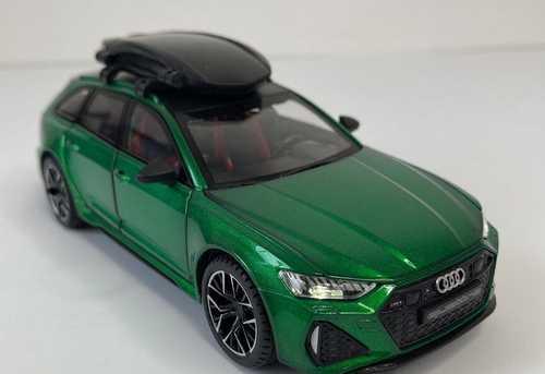 Модель машины Audi RS6 зеленая 1:24