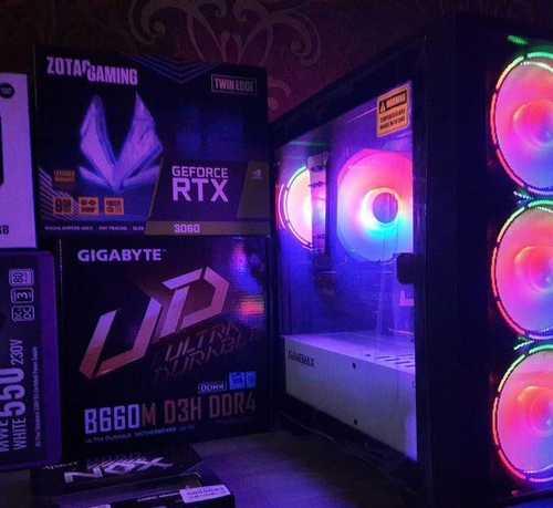 Новый Пк Game Max Aero Core i5 12400F+RTX 3060 12G