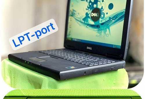 Старый ноутбук Dell LPT-port, Pentium-4, 0,5/20Гб