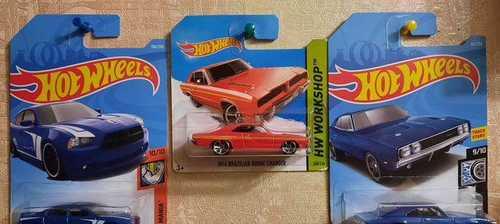 Hot Wheels Dodge Charger три модели