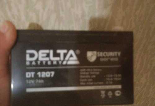 Аккумулятор акб delta dt 1207 новый