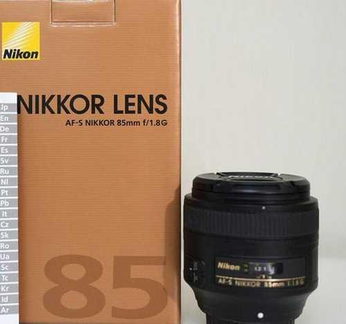 Продаю объектив Nikon 85mm f/1.8G AF-S Nikkor