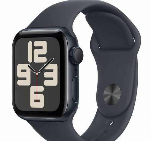 Смарт-часы Apple Watch SE 2 (2024) GPS 40мм, Midnight Al Midnight Sport Band (S/M)