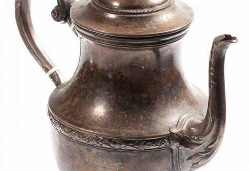 Антикварный серебряный чайник. Англия
