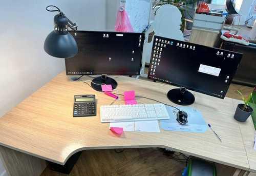 Комплект офисный стол (тип левый) +тумба