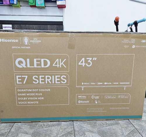 43" Телевизор Hisense 43E7KQ