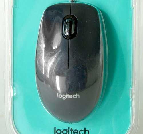 Мышь проводная Logitech M100, новая