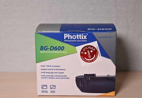 Батарейный блок Phottix BG-600D