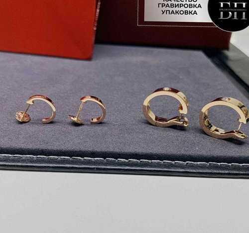 Серьги Cartier Love 0,1ct