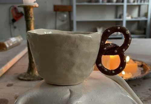 Чашка керамическая ручная работа