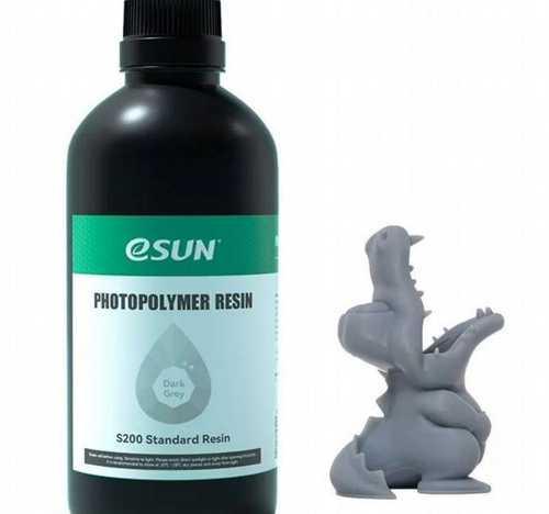 Фотополимер esun S200 Standard Resin 0.5 кг, Dark