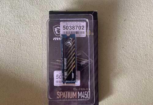 SSD MSI spatium M450 500Mb