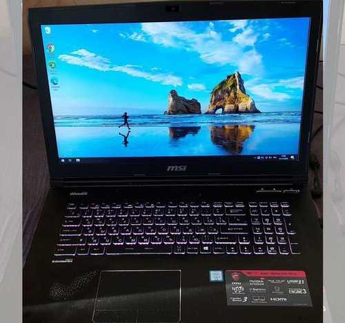 17.3" MSI GE72 Apache Pro 6QE, RAM 16 Гб, Core i5