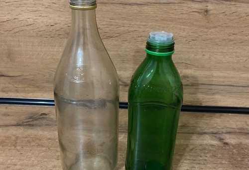 Бутылка стеклянная 0.5 и 1 л