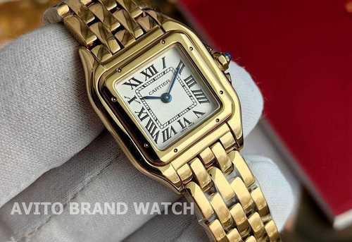 Женские часы Cartier 22 мм Panthere желтое золото