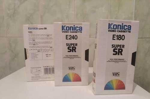 Видеокассеты VHS новые Konica