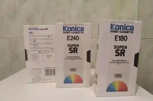 Видеокассеты VHS новые Konica