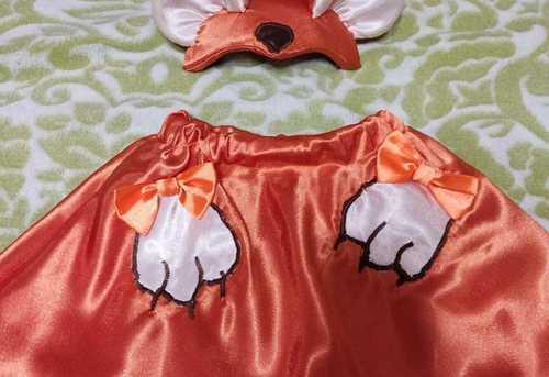 Новогодний костюм для девочки "лисичка"