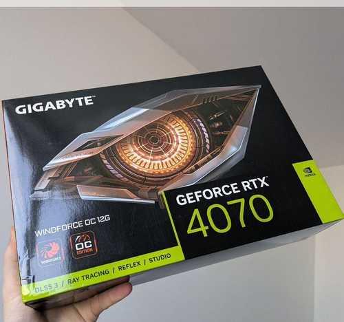 Видеокарта Gigabyte RTX 4070 Windforce, 12 GB Нова