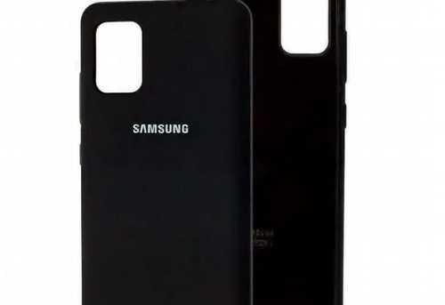 Чехол Silicone Cover Soft-Touch Samsung A71 Black
