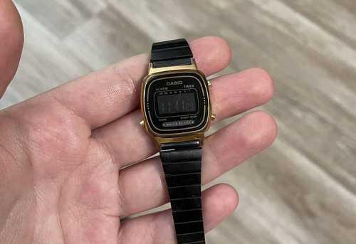 Casio Digital LA670wegb-1BEF Black Gold