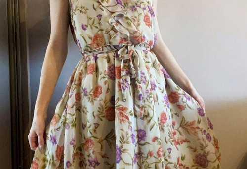 Платье летнее с цветочным принтом