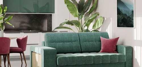 Прямой диван - кровать на металлокаркасе "Гранада"