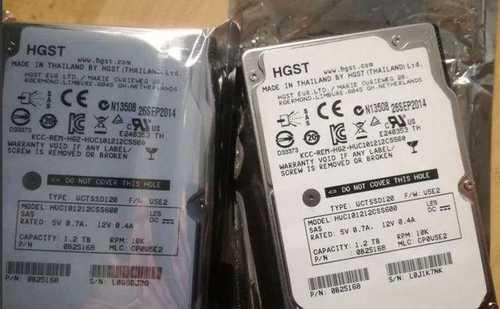 Hdd sas 1,2 Tb hgst