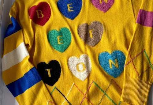 Benetton свитер шерсть кашемир