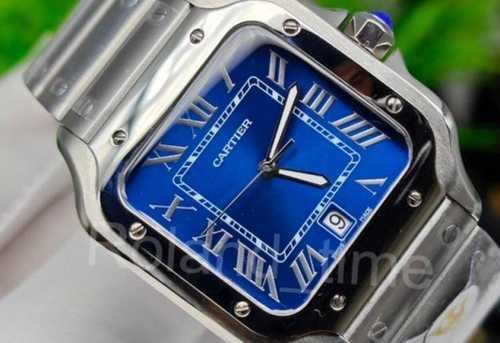 Очень красивые мужские часы Cartier Santos