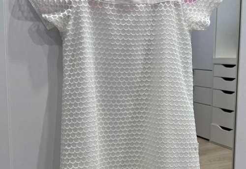 Белое платье для девочки 128