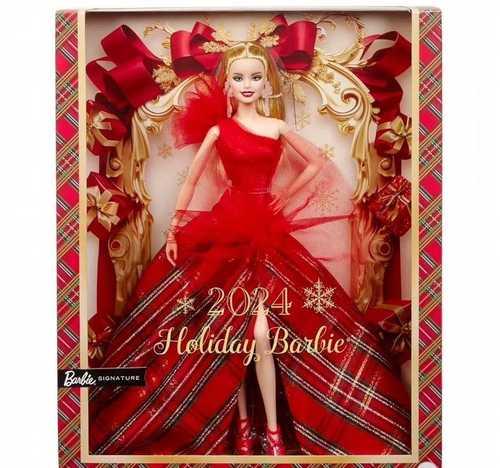 Кукла Barbie Holiday 2024 Блондинка HRM61