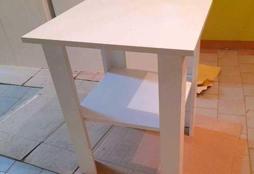 Белый квадратный журнальный стол, 500x500мм
