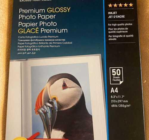 Фотобумага epson premium glossy