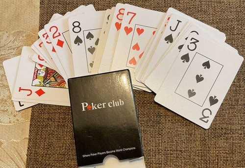 Карты игральные для покера пластик