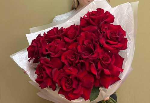 Красные Розы французские, доставка цветов
