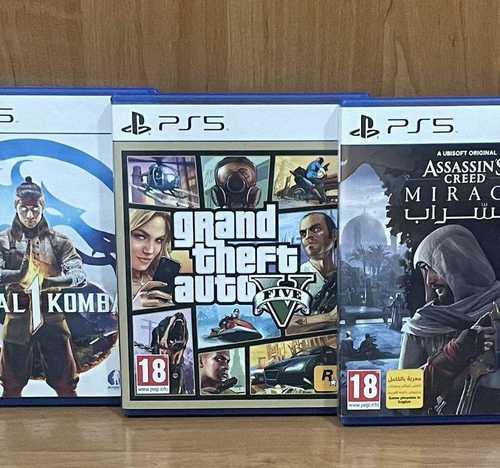 GTA 5, Mortal Kombat 1, Assassin's Mirage