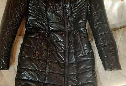 Дублёнка-пальто зимняя