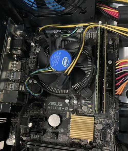 Комплект h110m-r + pentium g4560 + 4 ram