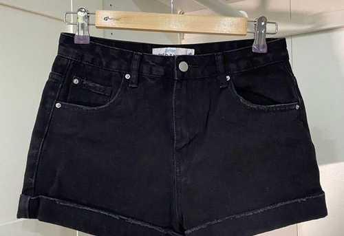 Женские джинсовые шорты черные