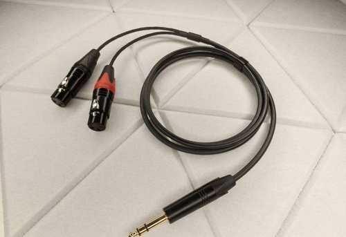 Jack 6,3 st на 2 xlr гнездо Canare l-4e5at