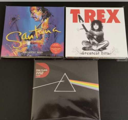 3шт.CD цена за все Santana T.Rex Pink Floyde